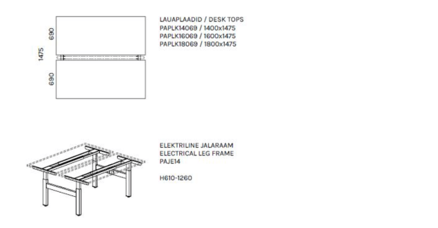 Electrical desk PIANO EL - Desks, Electrical desks - Standard